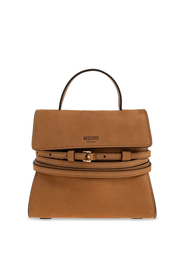 Moschino Suede Bag `tie Me - Brown