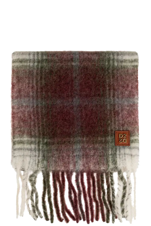 Dsquared2 Checked Pattern Scarf - Multicolour