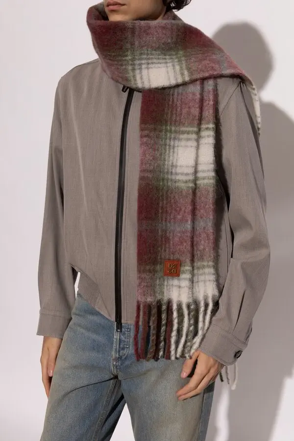 Dsquared2 Checked Pattern Scarf