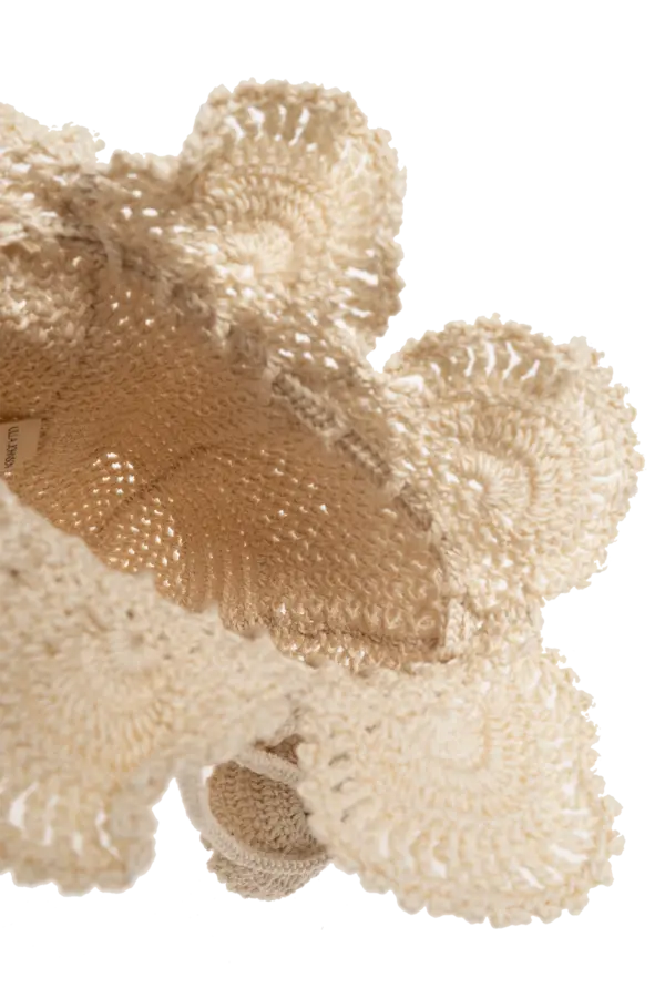 Ulla Johnson Mermaid" Crochet Bucket Bag With Tassel