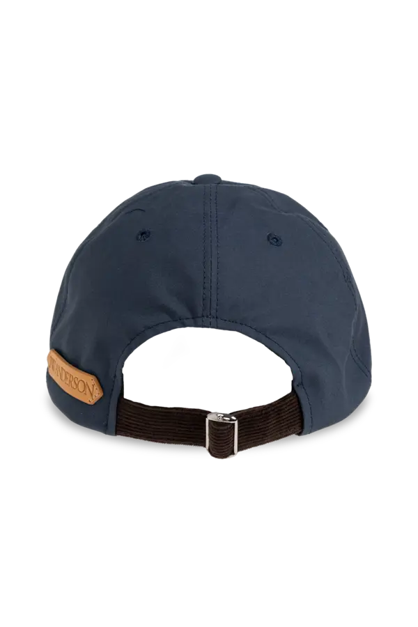 JW Anderson Baseball Cap With Embroidered Logo - Navy Blue