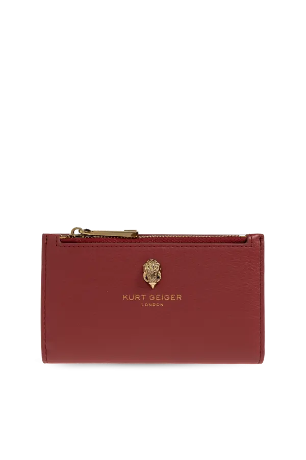 Kurt Geiger Leather Folding Wallet - Red
