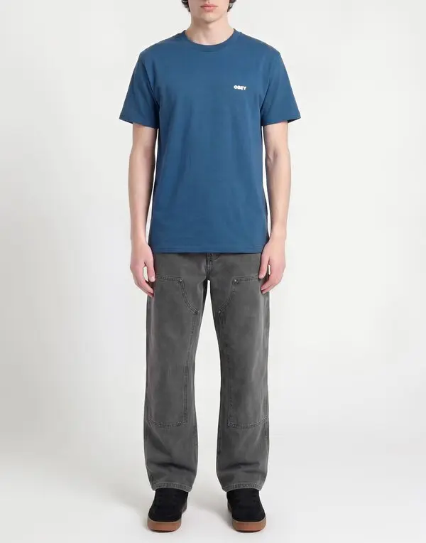 Obey T-shirt Size Cotton - Blue