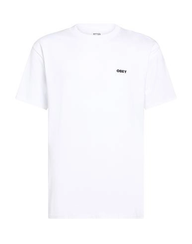 Obey T-shirt Size Cotton - White
