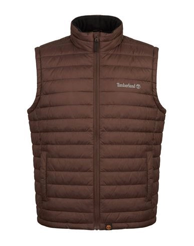 Timberland Chocolate Nylon Quilted Vest