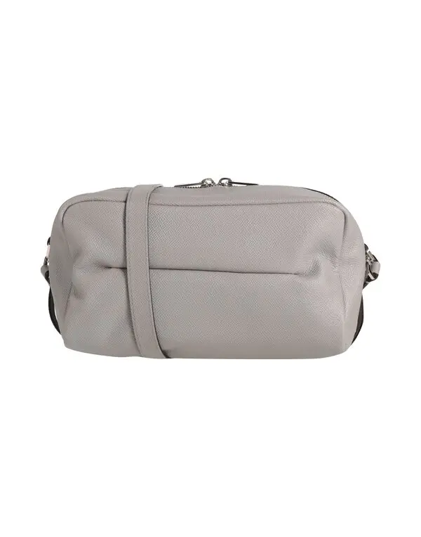 VALEXTRA Pebbled Leather Camera Bag - Grey