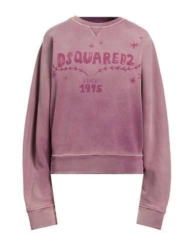 Dsquared2 Sweatshirt Plum Size Cotton - Purple