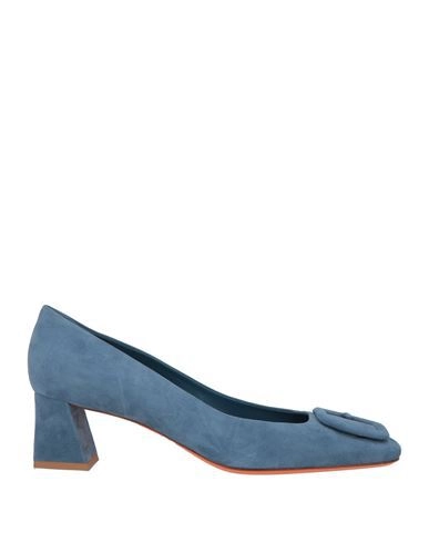 Santoni Pumps Slate Size Leather - Blue