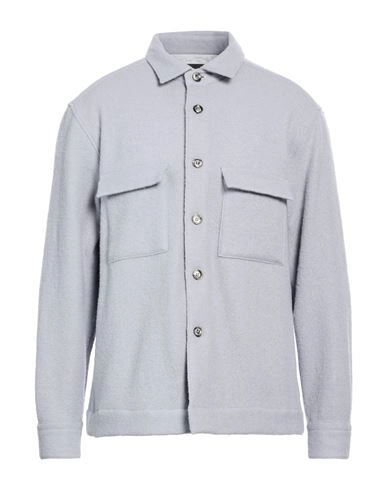 XACUS Light Virgin Wool Overshirt - Light Grey
