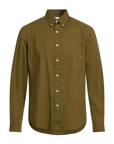 Timberland Shirt Military Size Cotton - Green