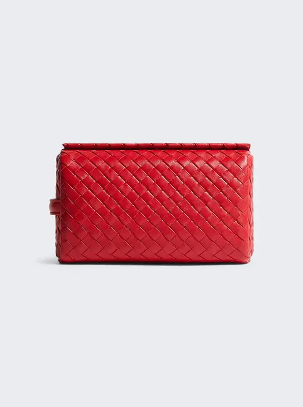 Bottega Veneta Small Cubo Pouch - Red