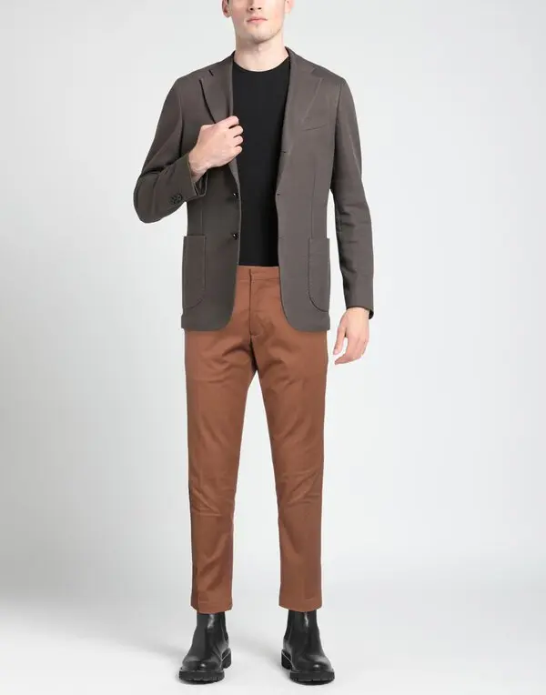 ENTRE AMIS Pants Size Cotton, Elastane - Beige