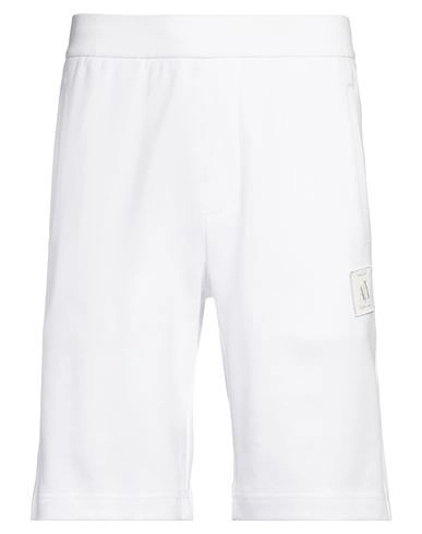 Armani Exchange Cotton French Terry Bermuda Shorts - White