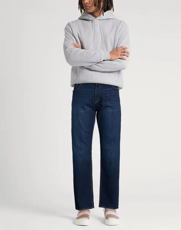 Armani Exchange Tapered Fit Jeans In Dark Wash Denim
