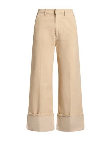 OTTOD'AME Pants Size Cotton, Elastane - Beige