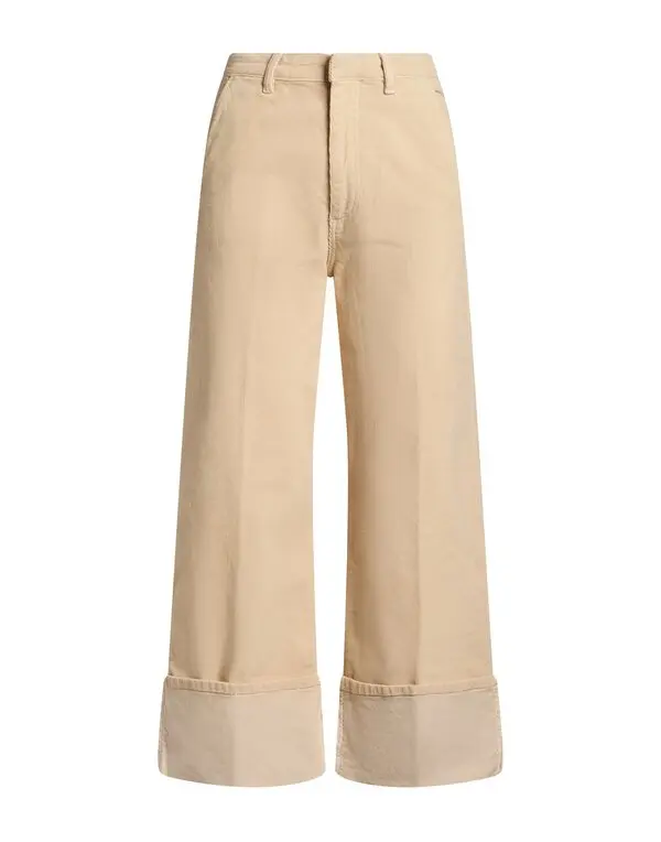 OTTOD'AME Cotton Blend Corduroy High Waisted Straight Leg Pants
