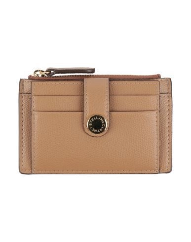 Stella McCartney Cardholder Camel Textile Fibers - Beige