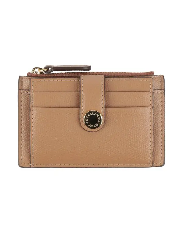 Stella McCartney Cardholder Camel Textile Fibers