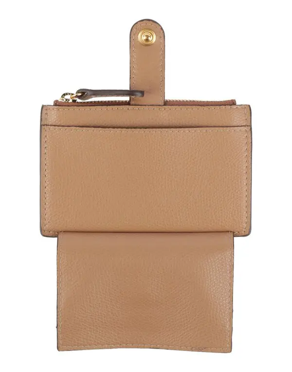 Stella McCartney Cardholder Camel Textile Fibers