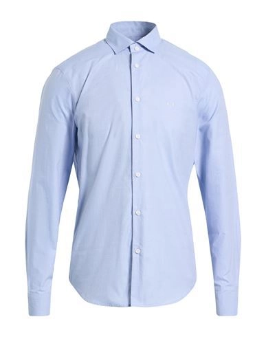 Armani Exchange Shirt Sky Size Cotton - Blue
