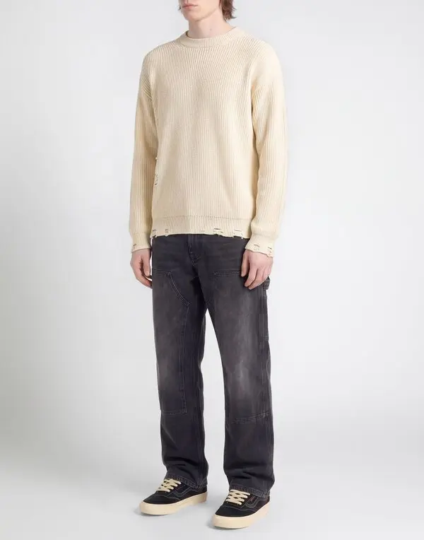 DISCLAIMER Sweater Cream Size Cotton