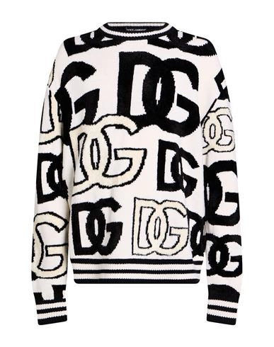 Dolce & Gabbana Sweater Size Virgin Wool, Viscose, Polyamide - White