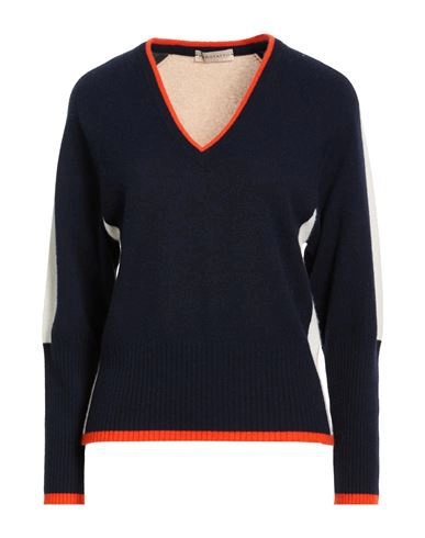 PUROTATTO Midnight Cashmere V-neck Sweater - Midnight Blue