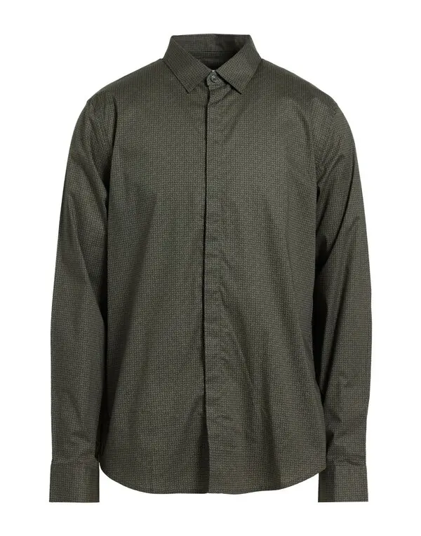 Armani Exchange Shirt Size Cotton, Elastane - Green