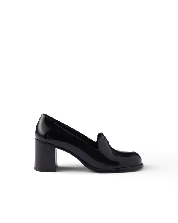 Prada Brushed Leather Loafers