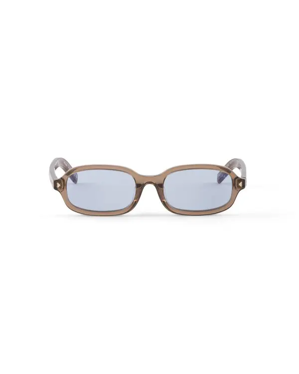 Prada Sunglasses With Iconic Metal Plaque - Lenses