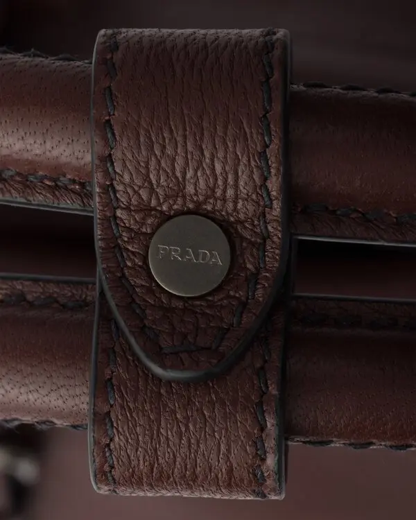 Prada Large Leather Tote Bag