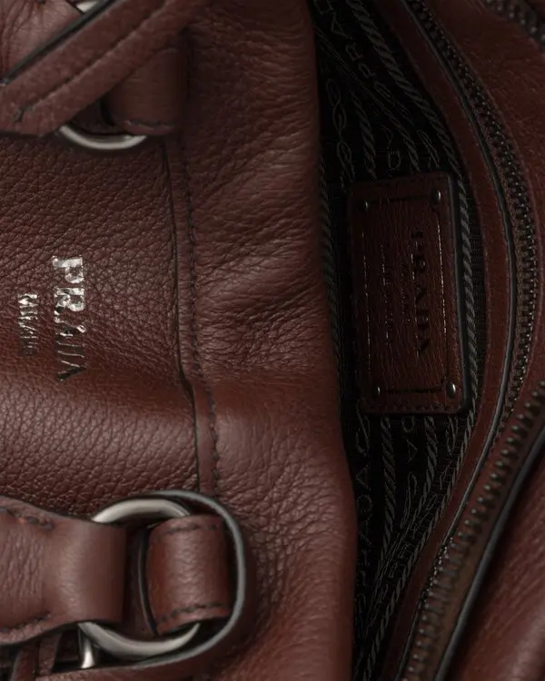 Prada Large Leather Tote Bag