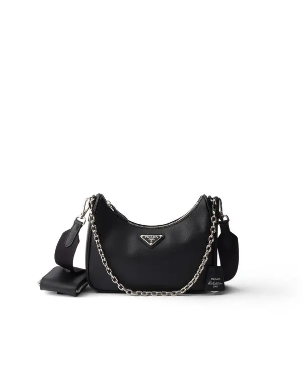 Prada Re-edition 2005 Saffiano Leather Bag - Black