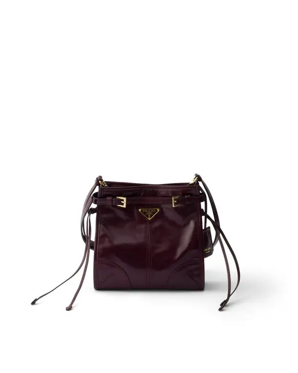 Prada Bonnie Leather Mini Shoulder Bag - Red