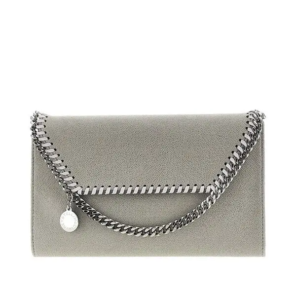 Stella McCartney Mini 'falabella' Crossbody Bag - Grey
