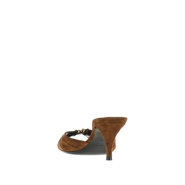 Saint Laurent Babylone' Suede Leather Mules