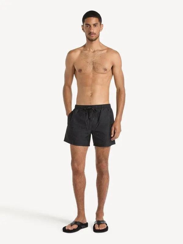 Balmain Monogram Swim Shorts - Black