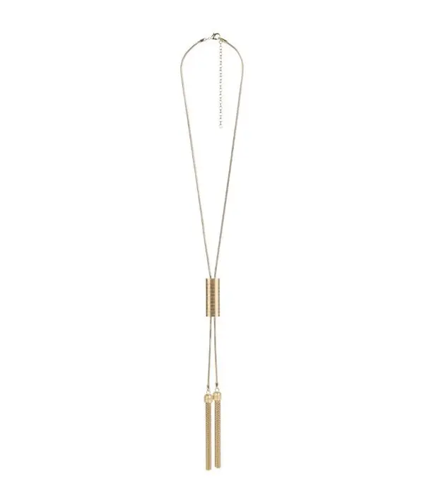 Balmain Long Brass Tassel Necklace - Gold