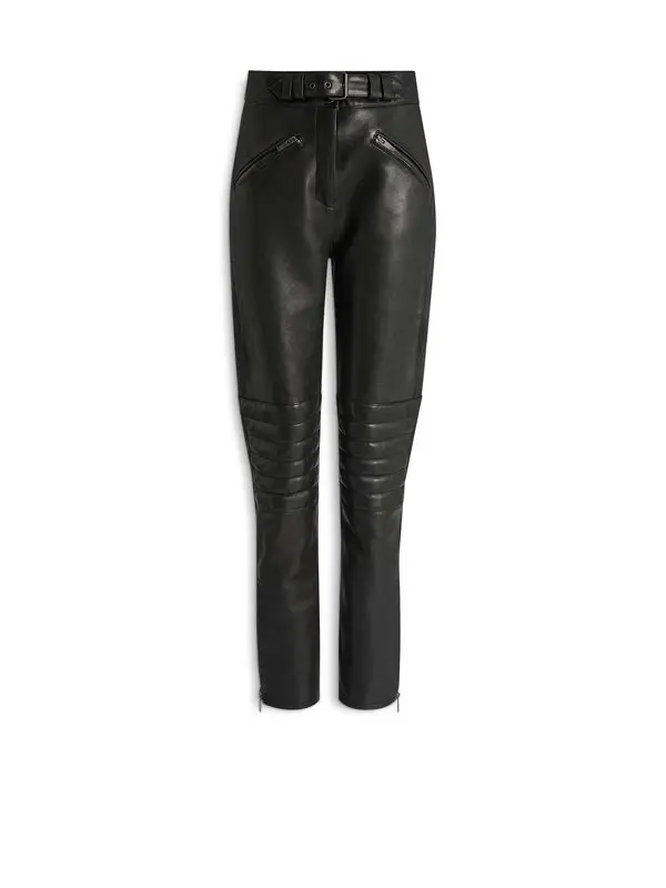 Balmain Lambskin Biker Trousers