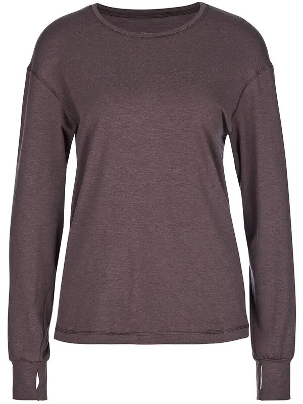 CALIDA Long Sleeve Cotton Shirt - Brown