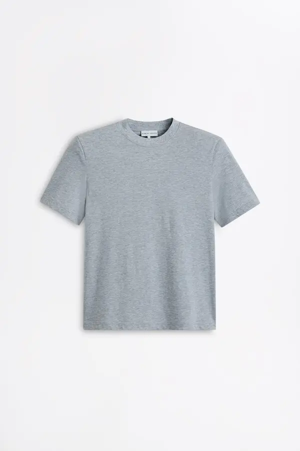 Scanlan Theodore Mercerised Shoulder Pad Tee - Grey.marle