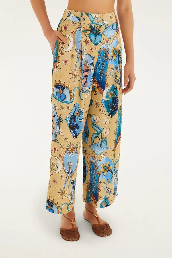 Farm Rio Mystical Pants - Sand