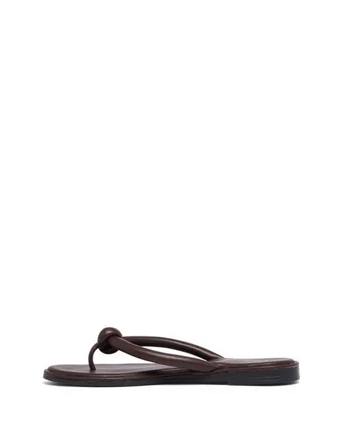 THERAPY AUSTRALIA Tyana Open Round Toe Sandal - Chocolate Pu