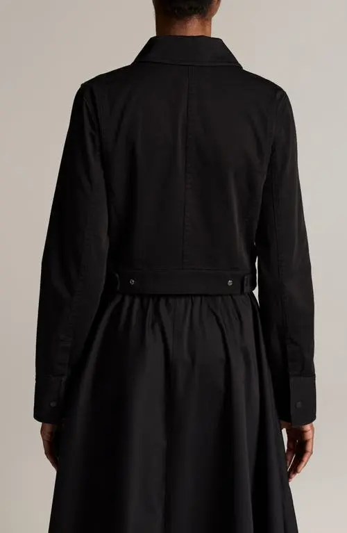 Vince Shrunken Stretch Cotton Jacket