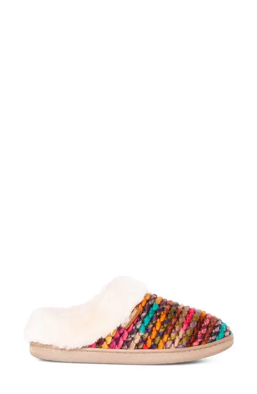 Minnetonka Dina Faux Fur Lined Slipper - Knit Multi