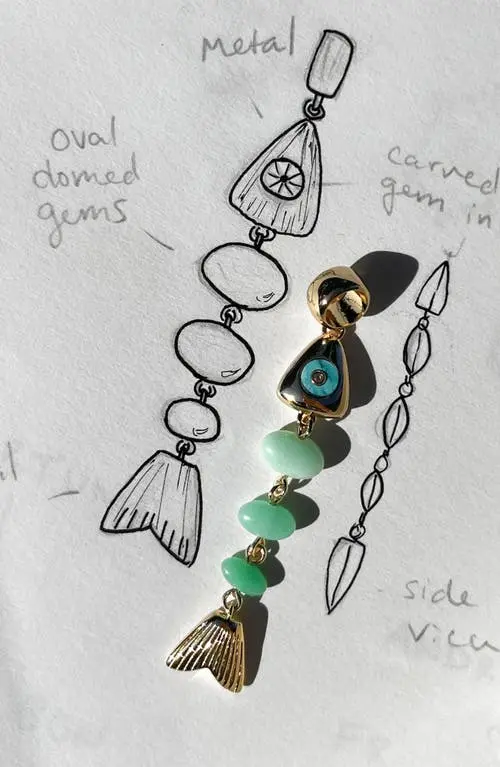 THATCH La Pez Stone Bail Charm - Chrysoprase