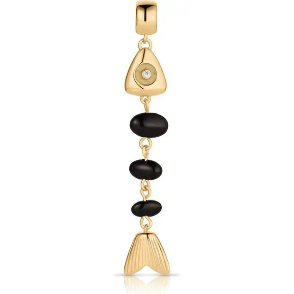 THATCH La Pez Bail Charm Pendant - Onyx