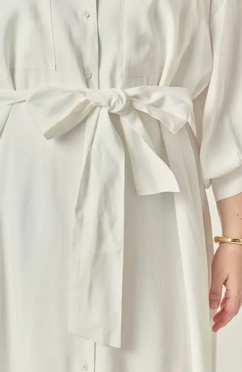 Endless Rose Tie Waist Mini Shirtdress