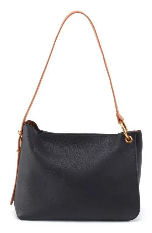 Hobo Rayna Leather Shoulder Bag - Black