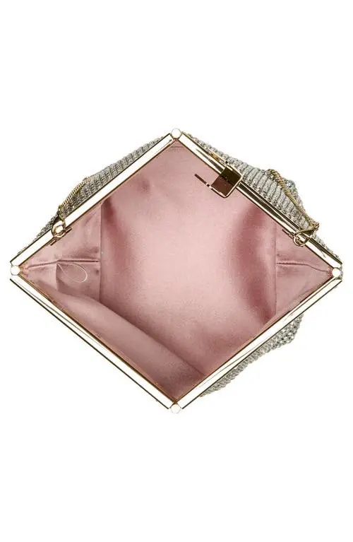 JIMMY CHOO Ganache Crystal Mesh Clutch